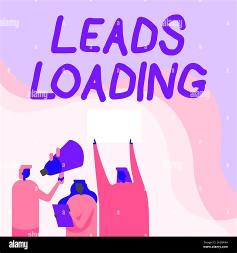 Hand Writing Sign Leads Loading Conceptual Photo Initiating Customer Regards With The