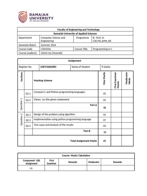 Assignment Csd105aprogramming In C Pdf Computer Programming Programming Language