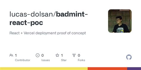 Github Lucas Dolsan Badmint React Poc React Vercel Deployment Proof Of Concept