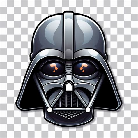 Star Wars Darth Vader Head Cartoon Sticker