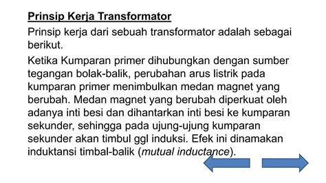 Transformator Dalam Rangkaian Elektronika Ppt