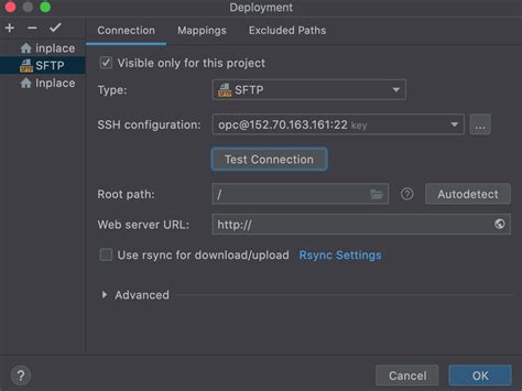 Create A Remote Server Configuration Webstorm Documentation
