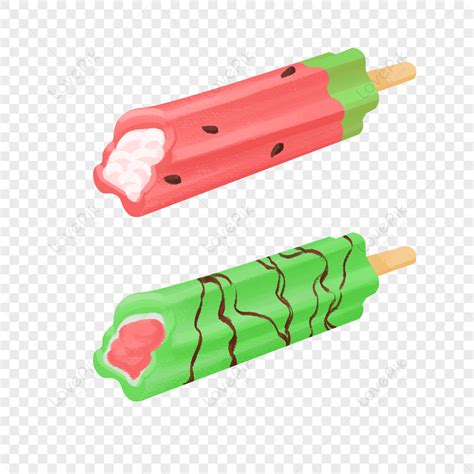 수박 아이스크림 Png 일러스트 무료 다운로드 Lovepik