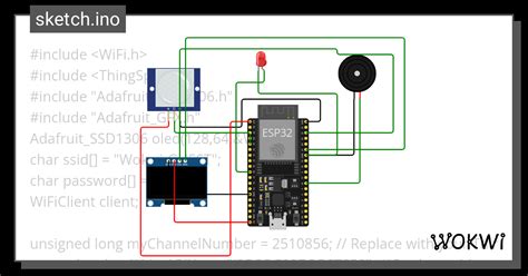 Motion Detection Thingspeak Wokwi Esp32 Stm32 Arduino Simulator