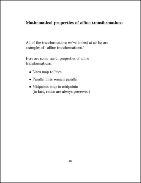 cse457 lecture 6 2d geometric transformations