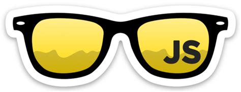 Javascript Sunglasses By Reverentgeek Die Cut Stickers Sticker Mule Uk
