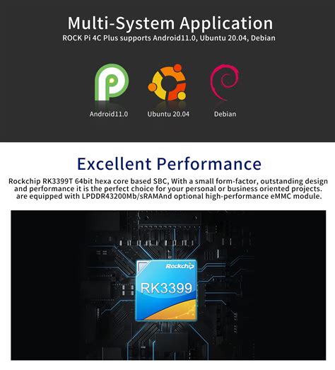 mua rock pi 4c rk3399 single board computer lpddr4 4gb support android