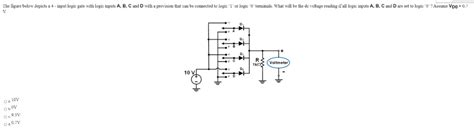 Solved The Figure Below Depicts A Input Logic Gate With Chegg Com