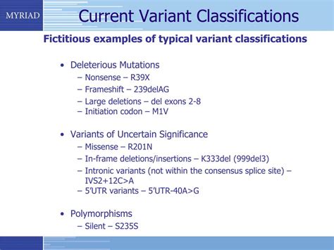 Ppt Variant Classification And Reclassification Powerpoint