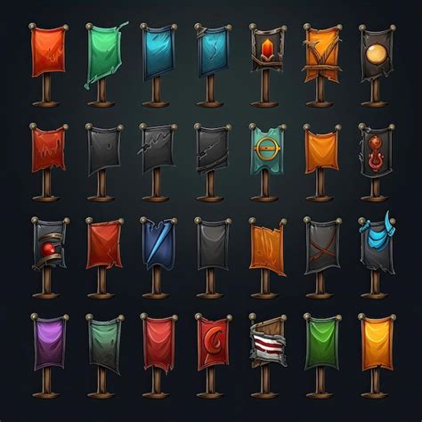 Premium Ai Image Web Flag Pole Game Ai Generated Waving Pointer Background Emblem Direction