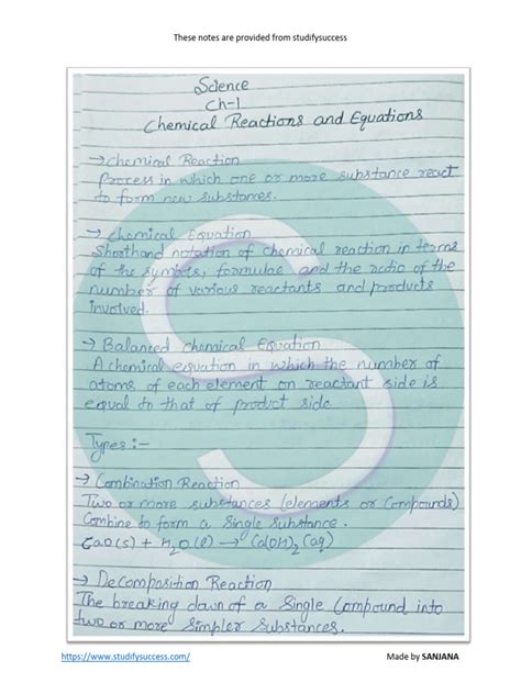 Class 10 Science Ch 1 Pdf