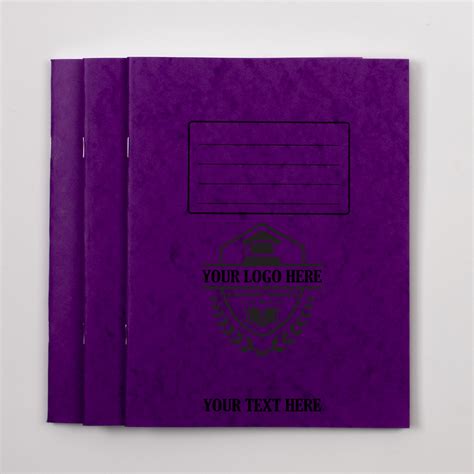Hp00059441 Personalised Classmates A4 Exercise Book 48 Page 8mm Ruled With Margin Purple