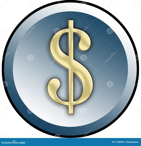 Dollar Button Stock Vector Illustration Of Office Abstract 1140939