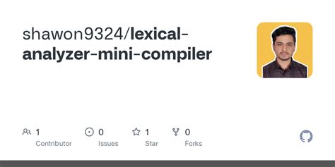 Github Shawon9324lexical Analyzer Mini Compiler