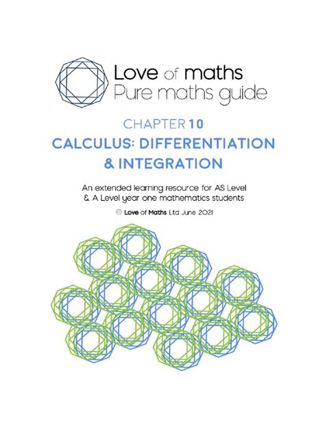 Calculus Differentiation And Integration Chapter Pure Maths Guide From Love Of Maths Download