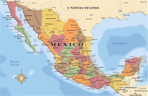 Mexico High Resolution Map Guide Of The World
