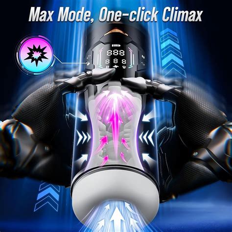 Male Masturbaters Automatic Handsfree Telescopic Cup Sucking Stroker