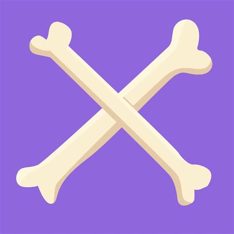 Premium Vector Xshaped Halloween Bones