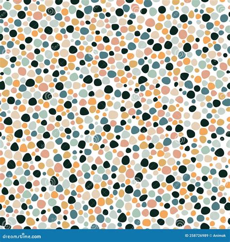 Polka Dot Seamless Repeat Pattern Of Colorfull Circles Points Stock Vector Illustration Of