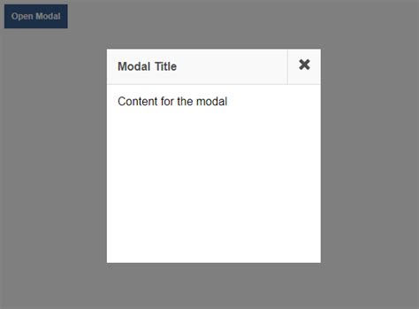 Pure Css3 Modal Example