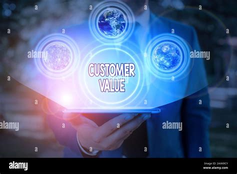 Conceptual Hand Writing Showing Customer Value Concept Meaning Level Of Satisfaction Of Your