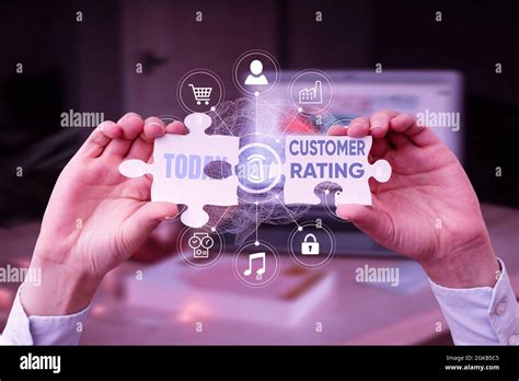 Sign Displaying Customer Rating Business Idea Gauge The Customer