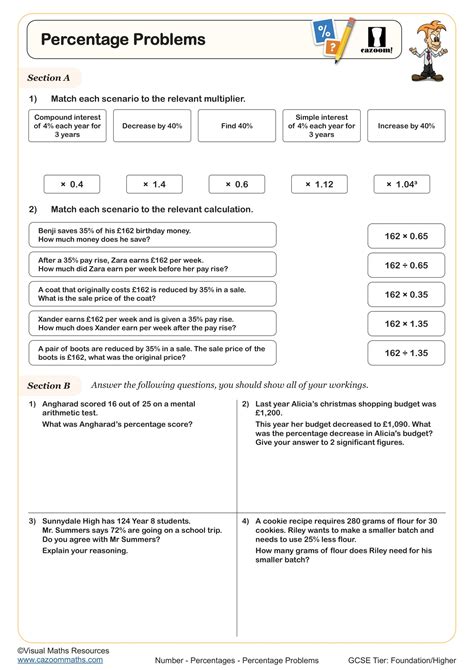 Unknown Total Percentage Worksheets Answers Examples Worksheets