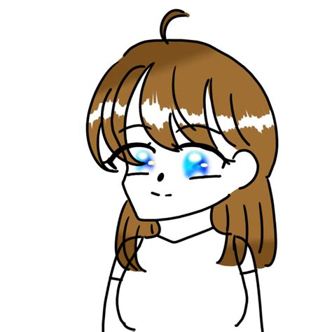 아름다운 푸른 눈의 소녀 ibisPaint