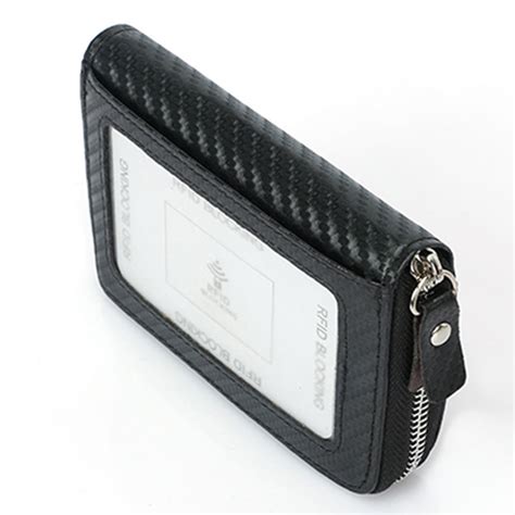 Dinhearom 1pack Men Wallet With Zipper For Daily Use Black Fiber Fabric