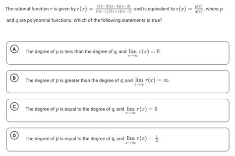 Solved The Rational Function R Is ﻿given
