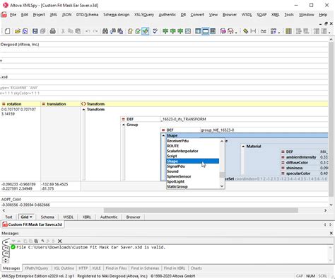 Examine Edit And Validate X3d Files Altova Blog