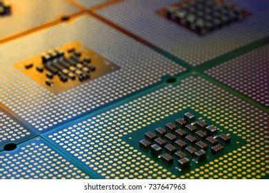 Close Aligned Cpu Computer Processors Stock Photo Shutterstock