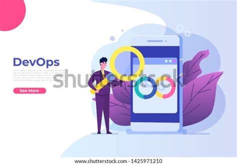 Devops Concept Application Development Building Api Stock Vector Royalty Free