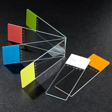 Microscope Slides Glass 25x75mm 45° Beveled Edges Clipped Corners