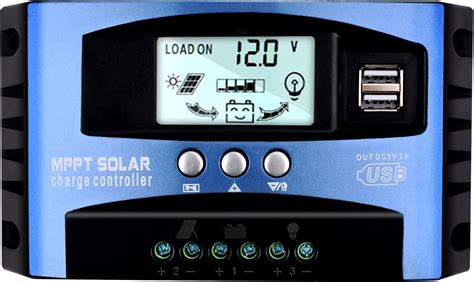 Diymore 100A Solar Charge Controller 12V 24V Auto Focus Tracking Solar Panel Charge Controller