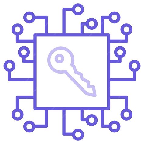 Premium Vector Key Network Vector Illustration