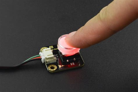Gravity Led Push Button For Arduino Microbit Red Dfrobot