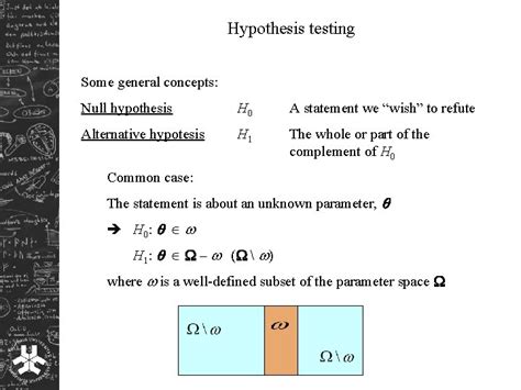 Hypothesis Testing Some General Concepts Null Hypothesis H