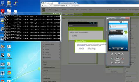AI2 Inventor Forum News App Inventor Error With Emulator