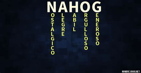 Qué significa nahog