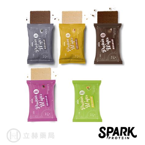 Spark Protein Spark Wafer 優蛋白威化餅 單入 厚花生濃芝麻岩鹽巧克力蜂蜜青檸 營養零食 蝦皮購物