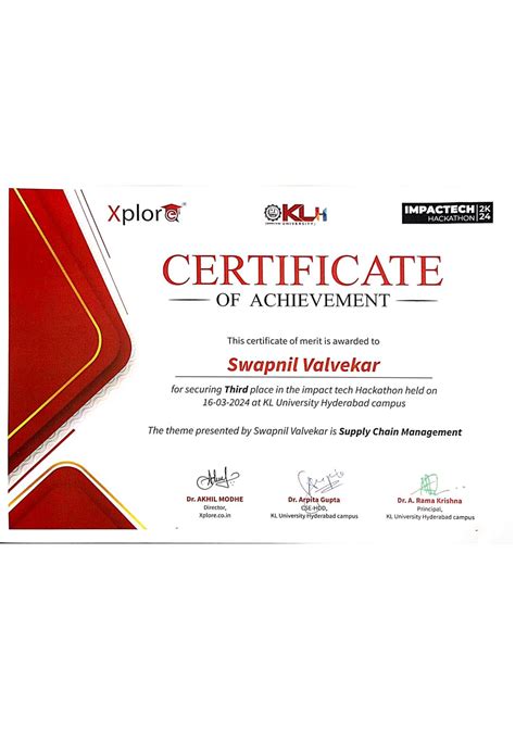 Swapnil Valvekar On Linkedin Hackathon Innovation Xplore Kluniversity