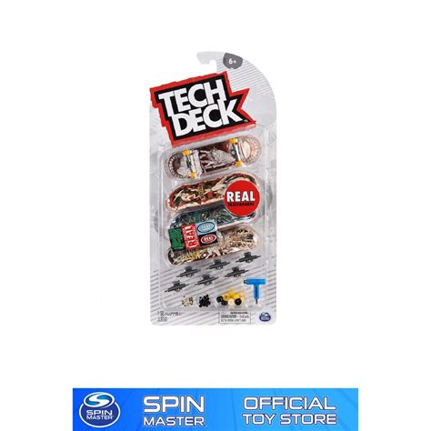 Original Tech Deck Fingerboard Ultra Deluxe 4 Pack Real Skateboards