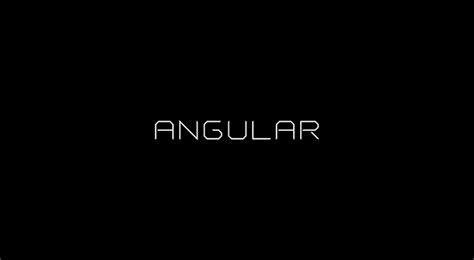 Angular Typography On Behance