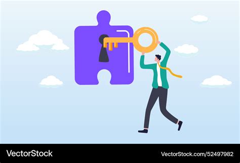Ready To Use Turnkey Solution Unlocking Potential Vector Image