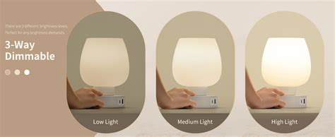 Touch Bedside Table Lamp Small Lamp For Bedroom With Usb