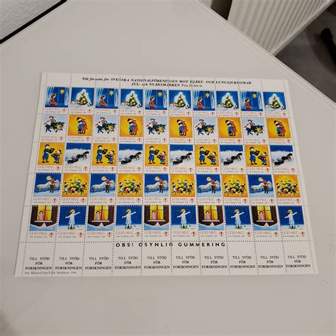 Karta Med Frimärken • 1984 1985 • Hjärt Och Lun Köp På Tradera 701650479
