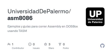 Github Universidaddepalermoasm8086 Ejemplos Y Guías Para Correr