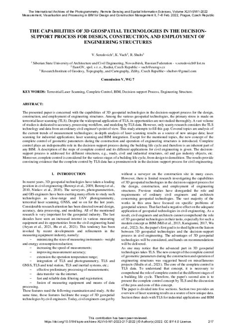 Pdf The Capabilities Of 3d Geospatial Technologies In The Decision Support Process For Design