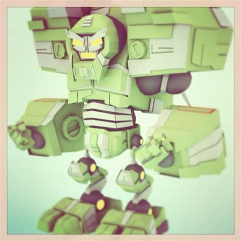 Robot Concept Im Working On Like The Low Polypaper Craft Feel